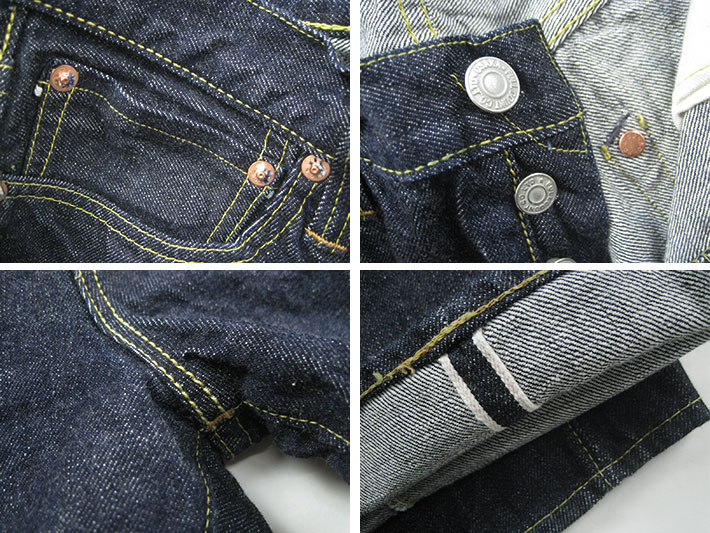 FULLCOUNT フルカウント 0106 ワイドストレート ワンウォッシュ ジーンズ -JOE-