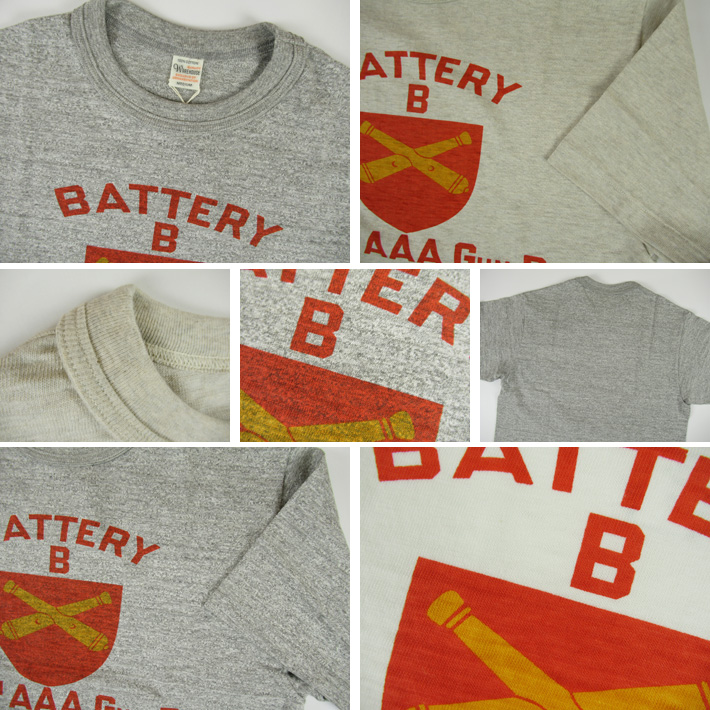 WAREHOUSE ウエアハウス Lot.4601 Tシャツ BATTERY B【半袖Tシャツ】 【メール便可】 -JOE-